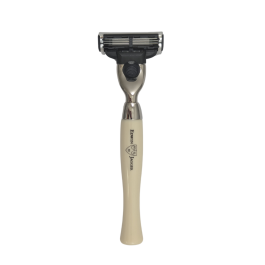 Edwin Jagger Imitation Ivory & Nickel Mach3 Razor R71711
