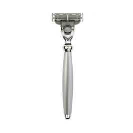 Edwin Jagger Bulbous Satin Chrome Mach3 Razor