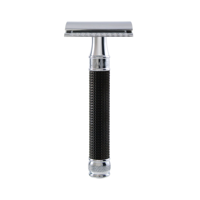 Edwin Jagger Black Chrome 3D Diamond DE Safety Razor