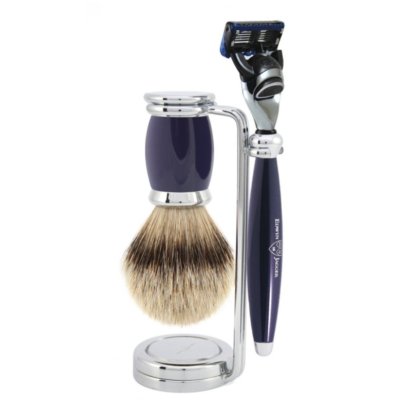 Edwin Jagger Gillette® Fusion® ProGlide® Razor Shaving Set Bulbous Blue 3pc