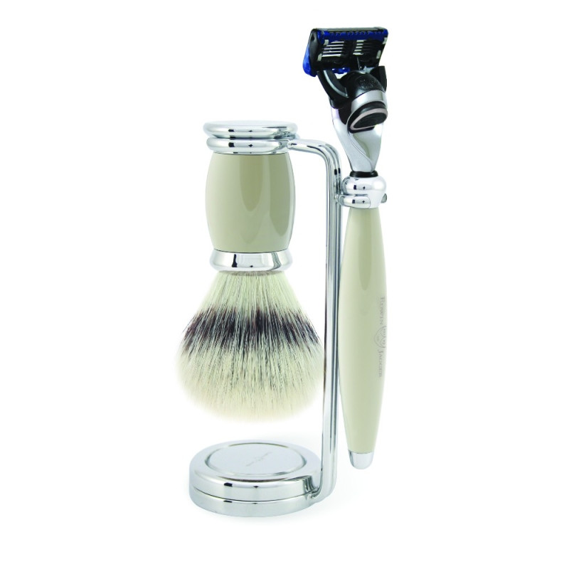Edwin Jagger Gillette® Fusion® ProGlide® Razor Shaving Set Bulbous Grey 3pc