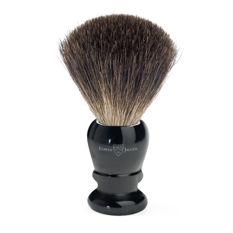 Edwin Jagger 81P46 Imitation Ebony shaving brush (Pure Badger)
