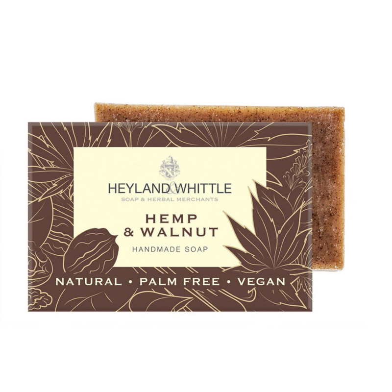 Heyland & Whittle Luxurious Handmade Hemp & Walnut Soap Bar 120g