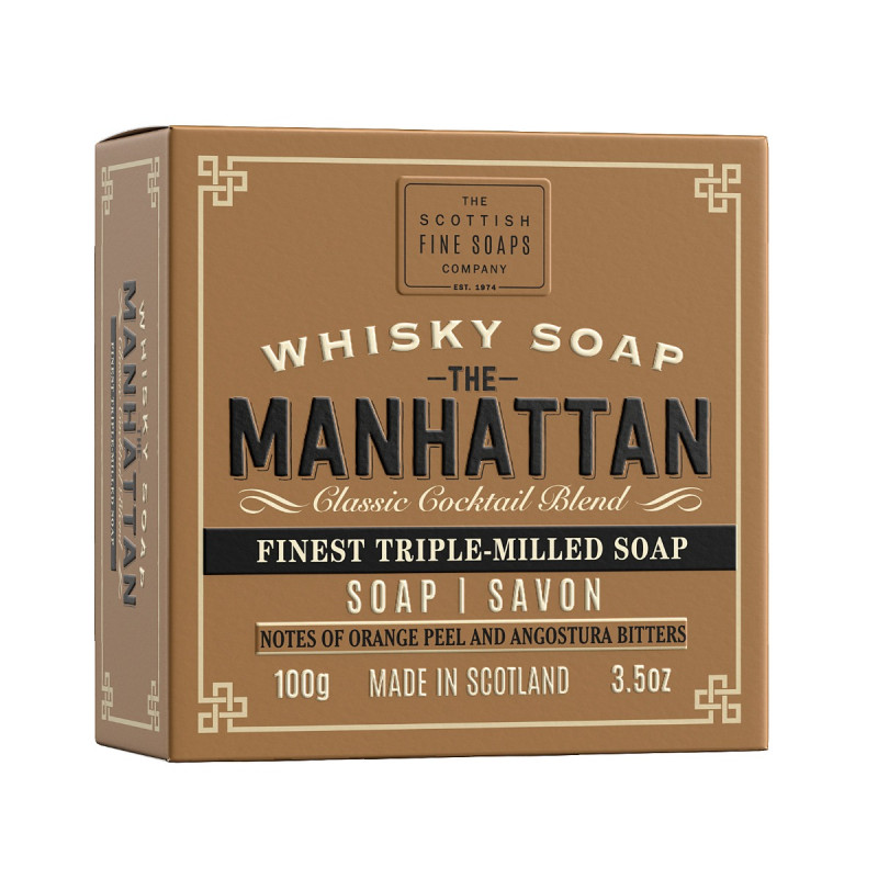 Scottish Fine Soaps The Manhattan Whisky Soap Carton 100g