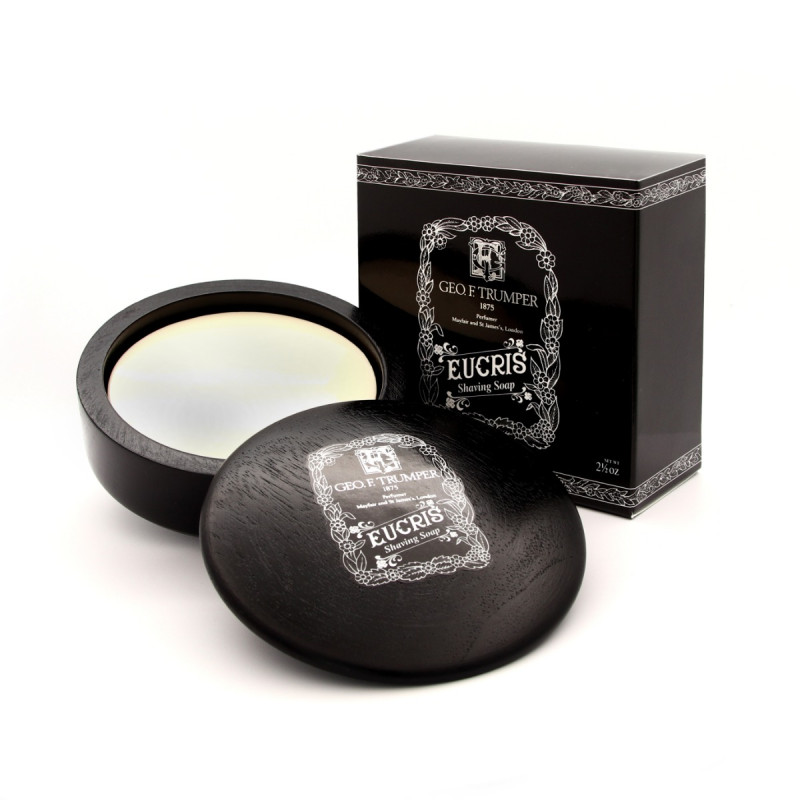 Geo F Trumper Eucris Wooden Shaving Bowl & Soap