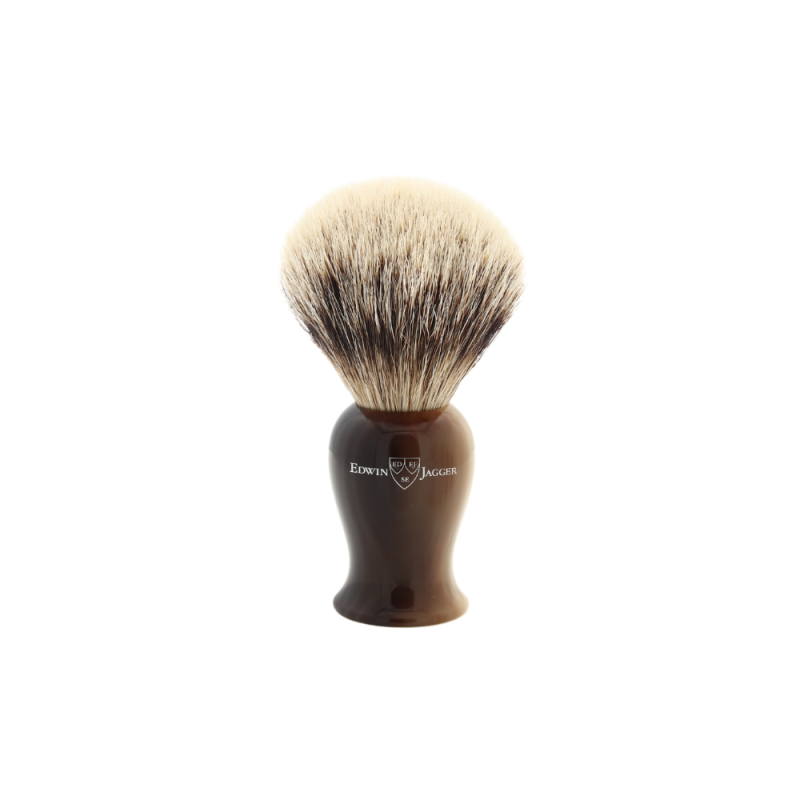 Edwin Jagger Silvertip Badger Shaving Brush Plaza Imitation Light Horn