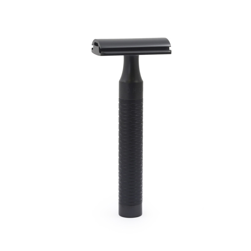 Muhle Rocca R96 Stainless Steel DE Razor (Jet Black)