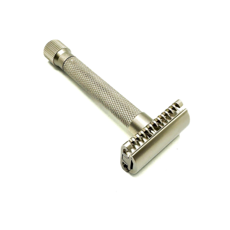 Parker Variant Adjustable Safety Razor Satin Chrome (Open Comb)