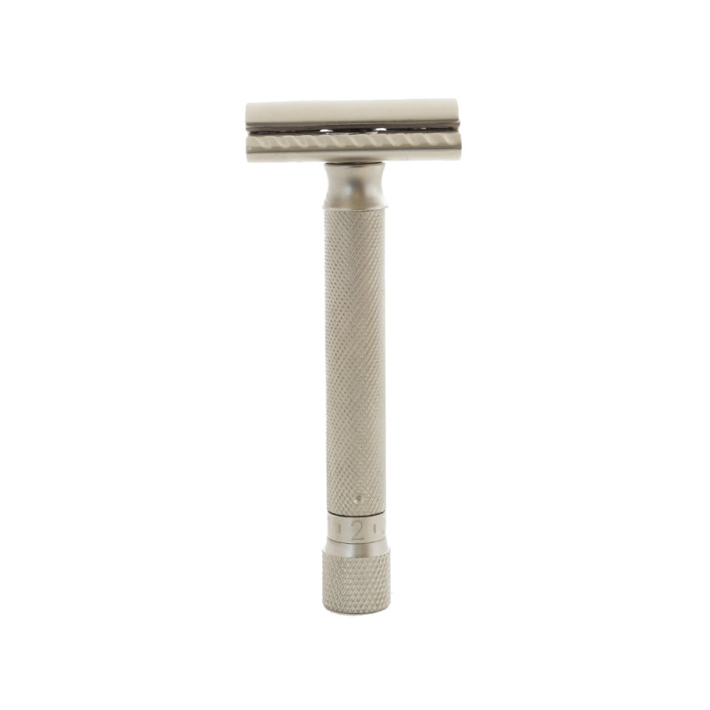 Parker Variant Adjustable Double Edge Safety Razor Satin Chrome