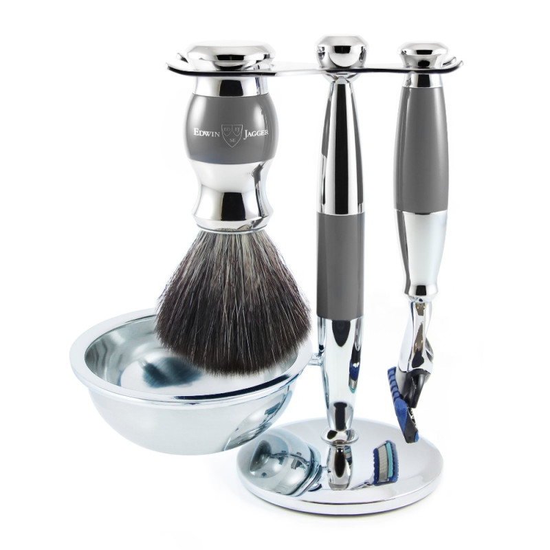 Edwin Jagger Gillette® Fusion® ProGlide® Razor Shaving Set Grey ...