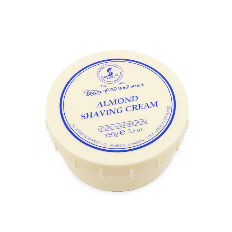 Taylor of Old Bond Street Almond Shaving Cream Tub 150g